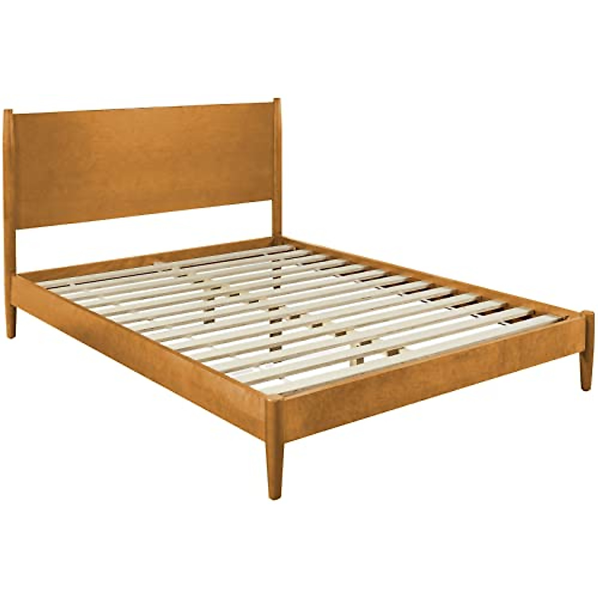 Crosley Furniture KF725001AC Landon Platform Bed and Headboard, Queen, Acorn