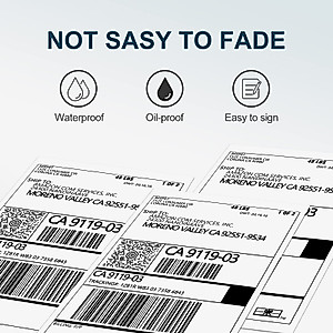 beeprt Shipping Label Printer & 4" X 6" Direct Thermal Labels (500 PCS)