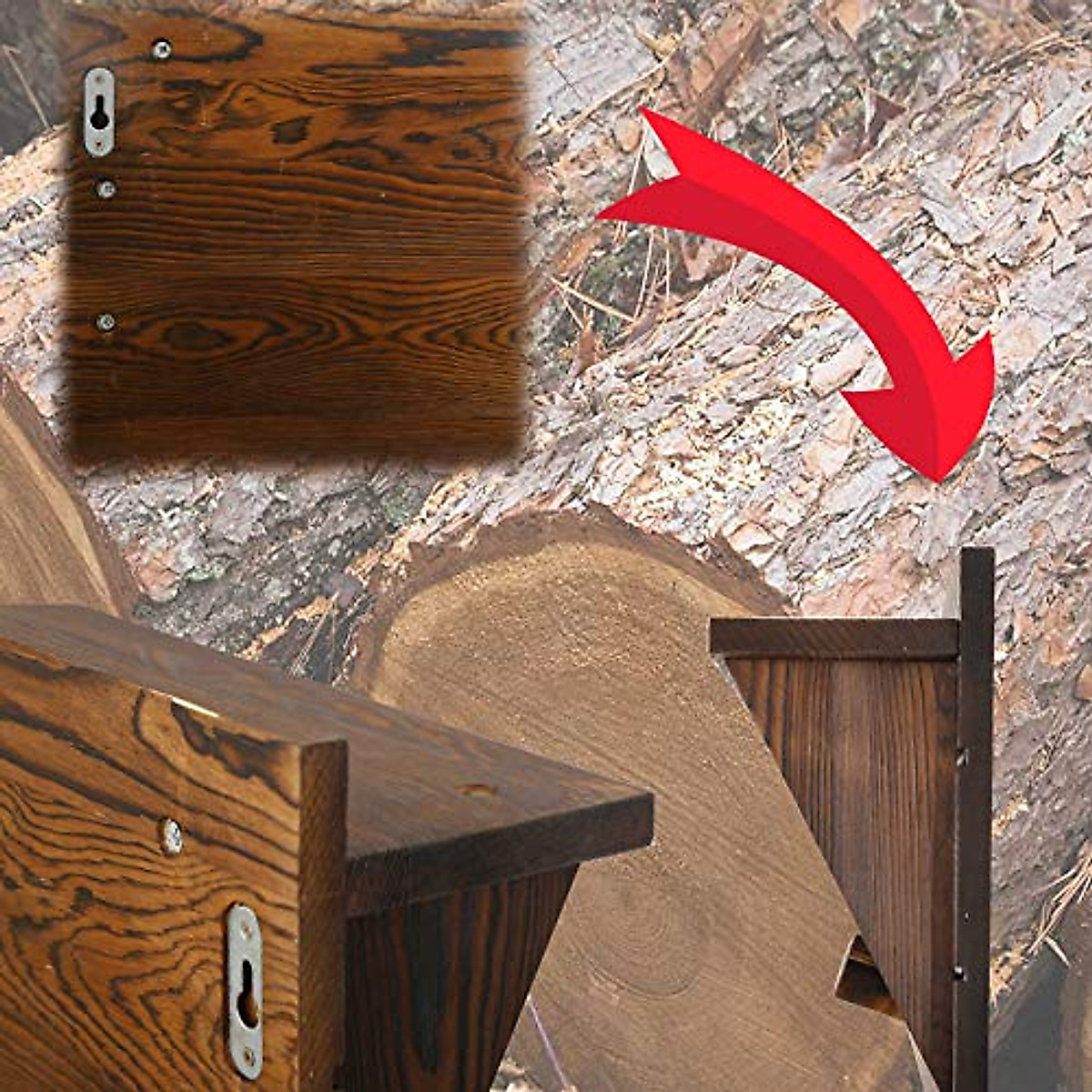 WEBI Coat Rack Wall Mount with Shelf,8 Peg Hooks,34'' Long Rustic Entryway Shelf with Hooks Underneath for Hanging Coats,Clothes,Bathroom,Rustic Brown