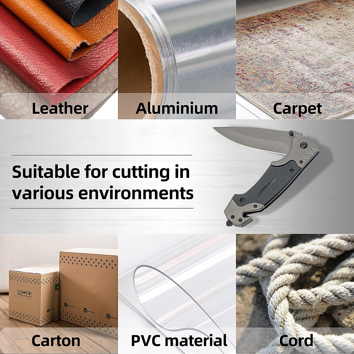 ZPFOE Folding Pocket Knife for Men, Switch Blade with Push Button, 3-in-1 Multitool Folding Knife,Pocket Clip Tactical Knife, EDC Pocket Knives for Self Defense, Camping, Hunting, Outdoor