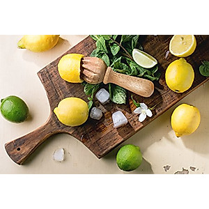 HIC Kitchen Citrus Juicer Reamer, Hardwood, 6.5-Inches