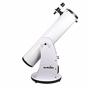 Sky Watcher Classic 200 Dobsonian 8-inch Aperature Telescope – Solid-Tube – Simple, Traditional Design – Easy to Use, Perfect for Beginners, White (S11610)