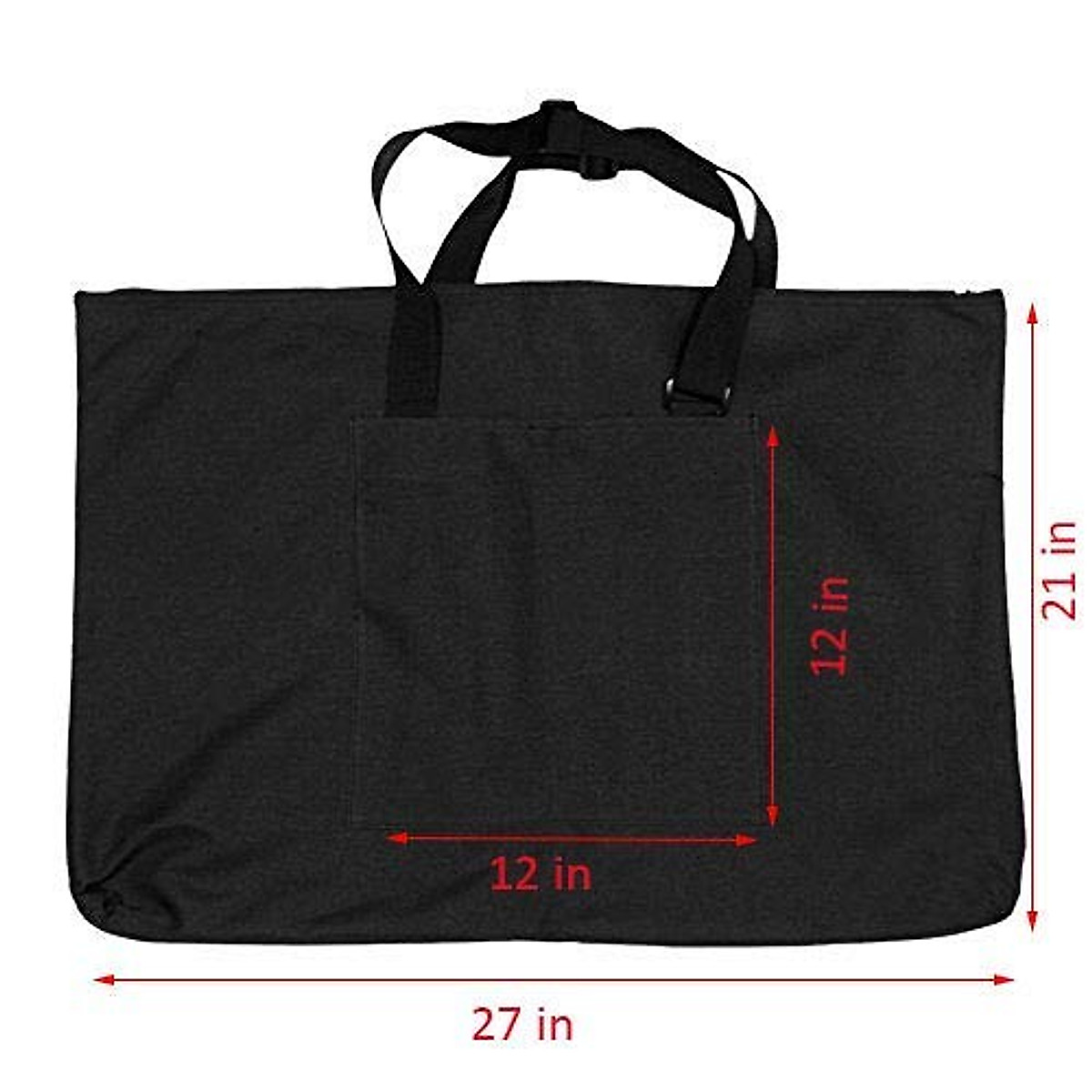 Waterproof Artist Portfolio Case Drawing Sketching Board Tote Bag Multipurpose Art Supplies Carry Bag A2 Drawing Painting Board Storage Shoulder Bag Thick Canvas Tote Art Case Zipper Bag,26.8" x 20.9"
