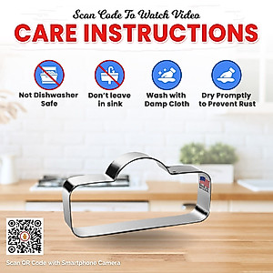 Street Sign Plaque Cookie Cutter 4.5 Inch - Made in the USA – Foose Cookie Cutters Tin Plated Steel Street Sign Plaque Cookie Mold