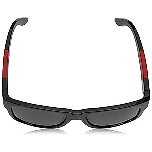 Polo Ralph Lauren Men's PH4162 Square Sunglasses, Shiny Black/Grey, 54 mm