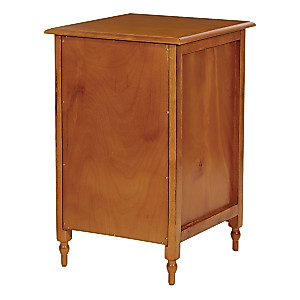 OSP Home Furnishings Knob Hill Collection Office File Cabinet, Antique Cherry Finish