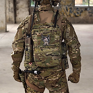 Tactical MOLLE Hydration Pack for 2L Hydration Water Bladder Hydration Bag for Tactical Backpack 500D Nylon (Multi-camo)