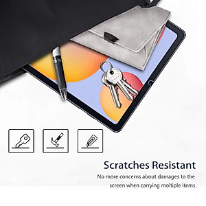 Orzero (2 Pack) Compatible for Samsung Galaxy Tab S6 Lite 10.4 inch (2024/2022/2020) Tempered Glass Screen Protector, 2.5D Arc Edges 9 Hardness HD Anti-Scratch Full-Coverage