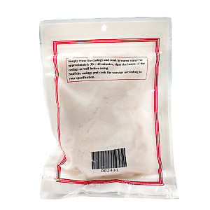 The Sausage Maker - North American Natural Hog Casings for Home Sausage Making, Make 25 lbs. of Standard Italian, Polish and Bratwurst at about ~1.5” Stuffed Diameter Links (1)