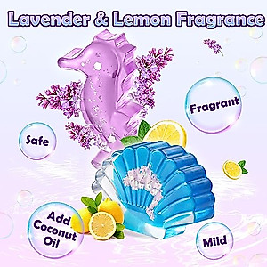 Golray Mermaid Soap Making Craft Kit Kids Toy, 18 Model, 6 Ink, 2 Essential Oil Supply, Art and Craft for Kid Girl Age 8-12 Year Old Ocean Animal Toy Birthday Gift, DIY Science Kits (Create 16+pcs)