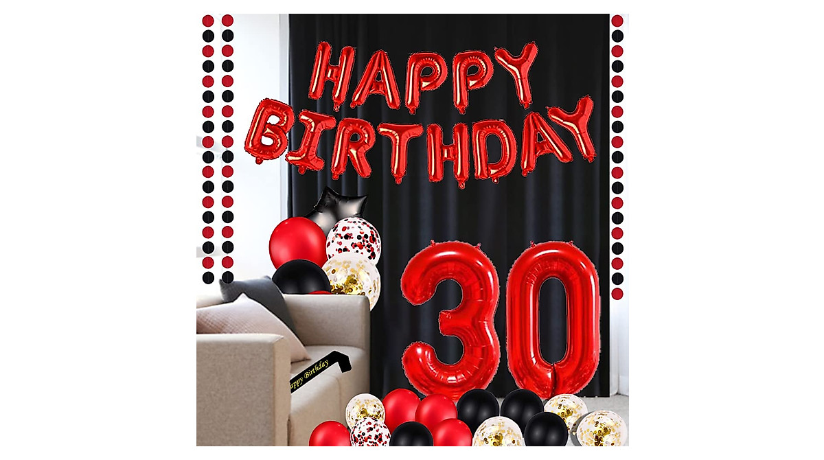 Red 30th Birthday Party Decorations for a Memorable Celebration