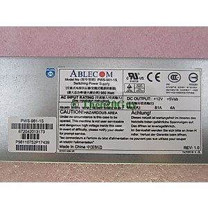 Ablecom PWS-981-1S 980W Single Cold Swap 12V Switching 1U Server Power Supply