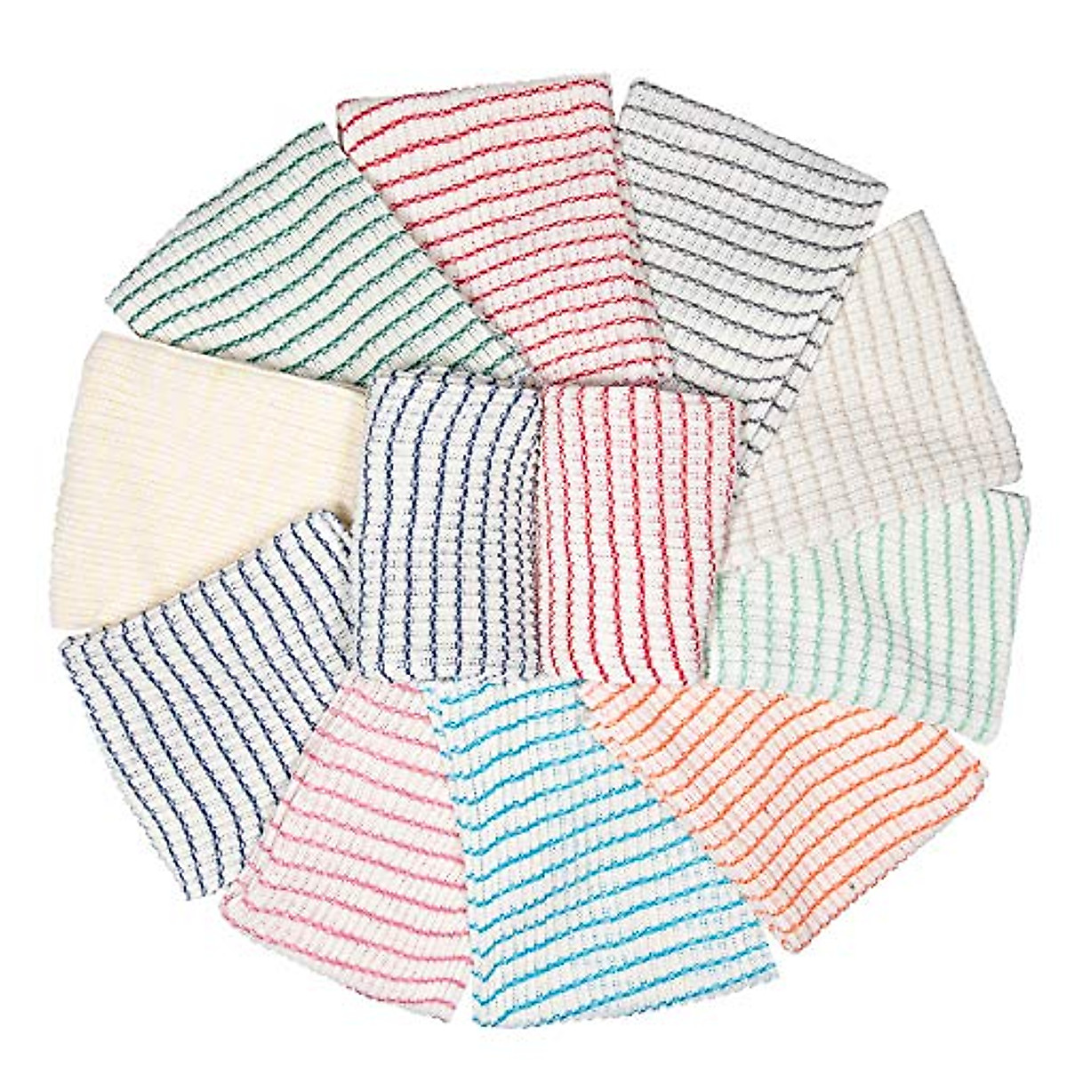 World's Best Dish Cloths - Set of 12 - Colors Vary