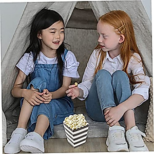 ULTECHNOVO 96 Pcs Popcorn Boxes Popcorn Box Snack Container Cupcake Toppers Cupcakes Containers Party Popcorn Containers Popcorn Treat Boxes Movie Theater Popcorn French Fries Boxes Hat