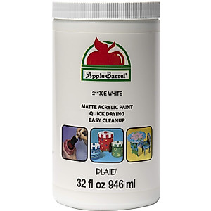 Apple Barrel White Paint 32 Fl Oz (Pack of 1)