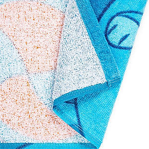 Jay Franco Blippi Bath Pool Beach Hooded Towel - Super Soft & Absorbent Kids Blue Cotton Towel