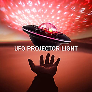 NXENTC LED Star Projector, Galaxy Lighting UFO Light Projector Star Light Lamp with Remote, Bluetooth Speaker and Timer Night Light Projector for Kids, Adults, Gaming Room, Home Theater