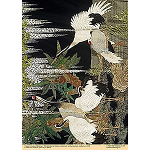 Adult Jigsaw Puzzle Ashmolean: Cranes, Cycads and Wisteria (500 pieces): 500-Piece Jigsaw Puzzles