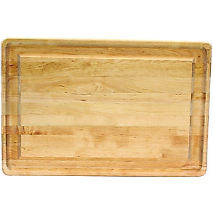 TableCraft Products CBW241615 Wood Cutting Board, 24" x 16" x 1.5" Carving Board