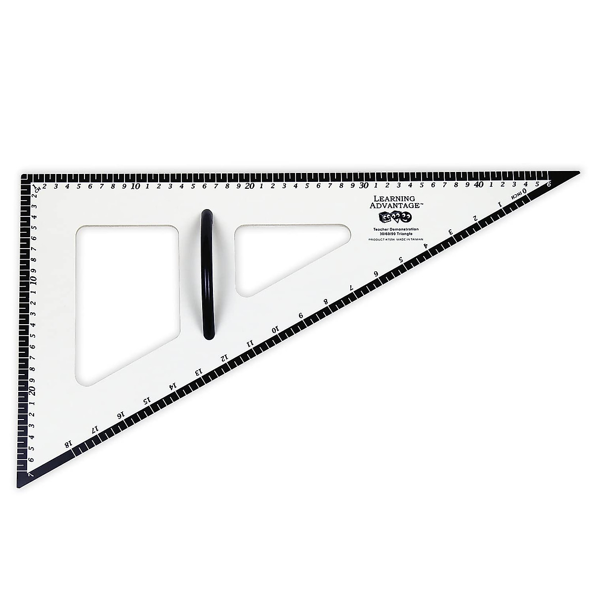 Learning Advantage 7594 Dry Erase Magnetic Triangle, 30/60/90 Degree