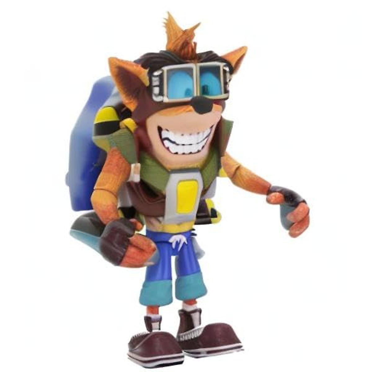 NECA - Crash Bandicoot 7" Scale Action Figure ? Deluxe Crash with Jetpack