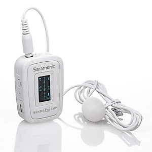 Saramonic Snow White Advanced 2.4 GHz 2-Person Wireless Clip-On Microphone System with Lavaliers for Cameras, Mobile Devices and More (Blink 500 Pro B2 Snow White) (BLINK500PROB2W)
