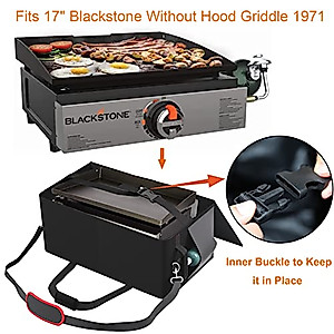 17 Inch Griddle Carry Bag for Blackstone 1971 17 Inch Grill Table Top Griddle Without Hood Lid, Fits Blackstone 17" Grill Griddle with Grill Cover Carrying Bag