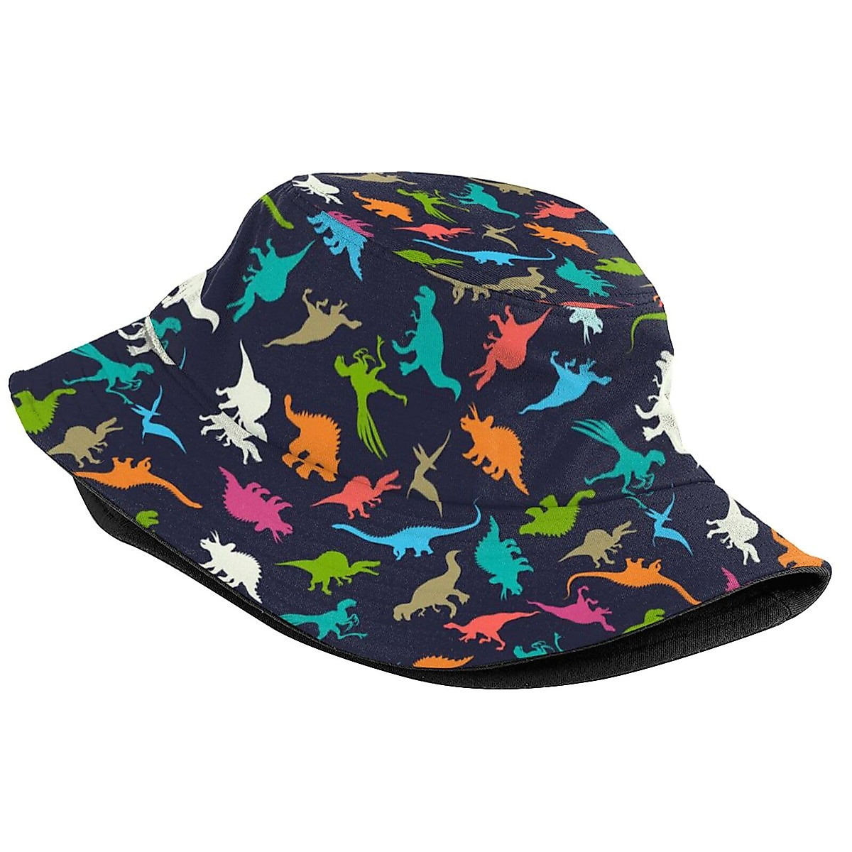 Cute Dinosaurs Sun Hat Dinosaurs Bucket Hats Summer Sun Travel Beach Hat Wide Brim Outdoor Hat for Women Men