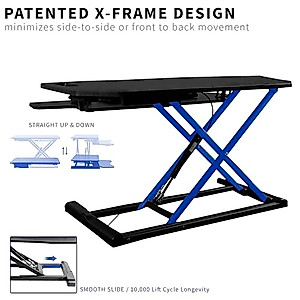VIVO Extra Wide 38 inch Corner Desk Converter, K Series, Height Adjustable Sit to Stand Riser, Dual Monitor and Laptop Workstation with Wide Keyboard Tray, Black, DESK-V000KL