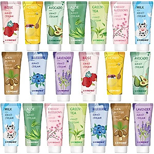CMWGKBC 20 Pack Bulk Mini Hand Lotion Gift Sets,Moisturizing Hand Plant Fragrance Lotion for Women,Hand Lotion Gift Sets for Birthday Christmas Valentines.