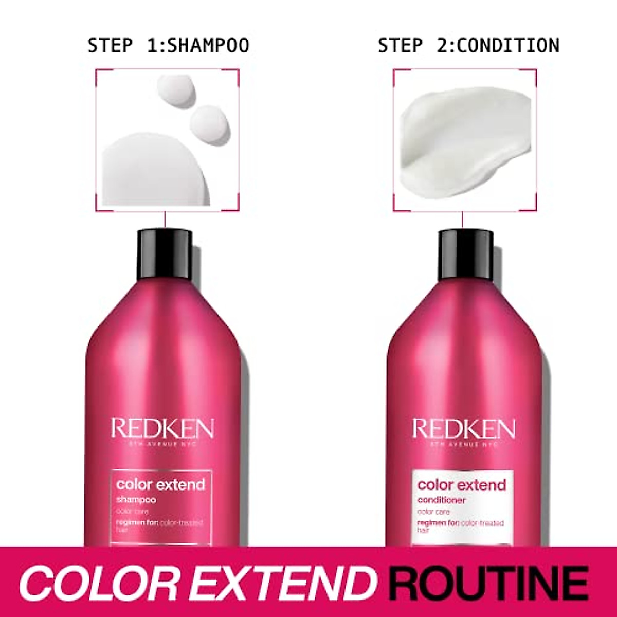 Redken Color Extend Shampoo | For Color-Treated Hair | Cleanses Hair Leaving It Manageable & Shiny