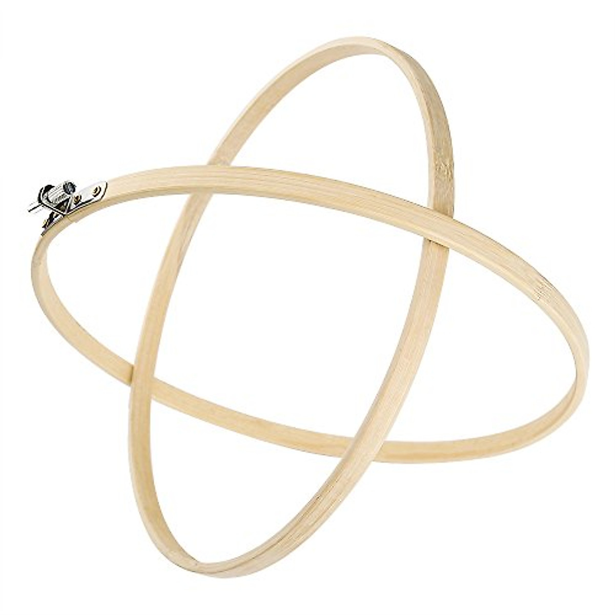 Pllieay 6 Pieces 6 Sizes Embroidery Hoops 4 inch to 10 inch Bamboo Circle Cross Stitch Hoop Rings for Craft Sewing