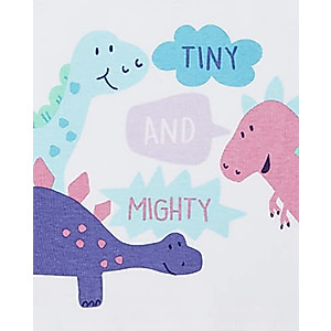 The Children's Place 2 Pack Baby Toddler Girls Snug Fit Cotton Mixed 2 Piece Pajama Sets, Unicorn Dino 2-Pack, 4T