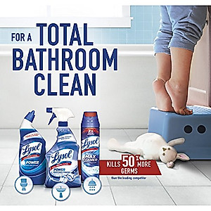 Lysol Toilet Bowl Cleaner Gel, For Cleaning and Disinfecting, Bleach Free, Ocean Fresh Scent, 24oz (Pack of 2)