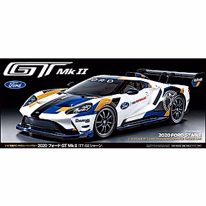 TAMIYA 58689 1:10 Ford GT Mk.II 2020 (TT-02), Remote Controlled Car, RC Vehicle, Making, Assembly Kit Model, Unisex Adult,Multicoloured