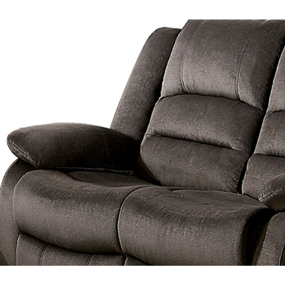 Homelegance Jarita Reclining Loveseat Polyester Fabric Cover, Chocolate
