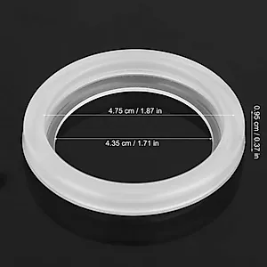 Rubber Seals Rings for Glass Jars, Wide Mouth Silicone Sealing Rings Gaskets Replacement Silicone Jar Gaskets for Leak Proof Mason Jar Lids