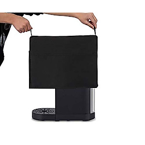 YELAIYEHAO Single Serve Coffee Makers Cover for Keurig Coffee Maker K-Slim (black, 15.5"X5.5"X12")