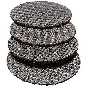 Fiberglass Reinforced Cut-Off Wheels 50 Pieces 1 1/4 inch Diameter Abrasive Cutting Tool Disc with (4) 402 Mandrels Included Rotary Discs Compatible with Dremel 426 426b