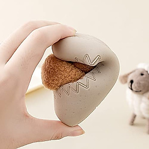 Lykmera Infant Toddle Footwear Winter Toddler Shoes Bottom Indoor Non Slip Warm Floor Socks Shoes Long Fleece Socks Shoes (B, 18-24 Months)