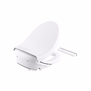 KOHLER BD-N45OUS-N0 Novita Elongated Bidet Toilet Seat, Heated Bidet Seat with Adjustable Bidet Sprayer for Existing Toilets with Remote Control, White