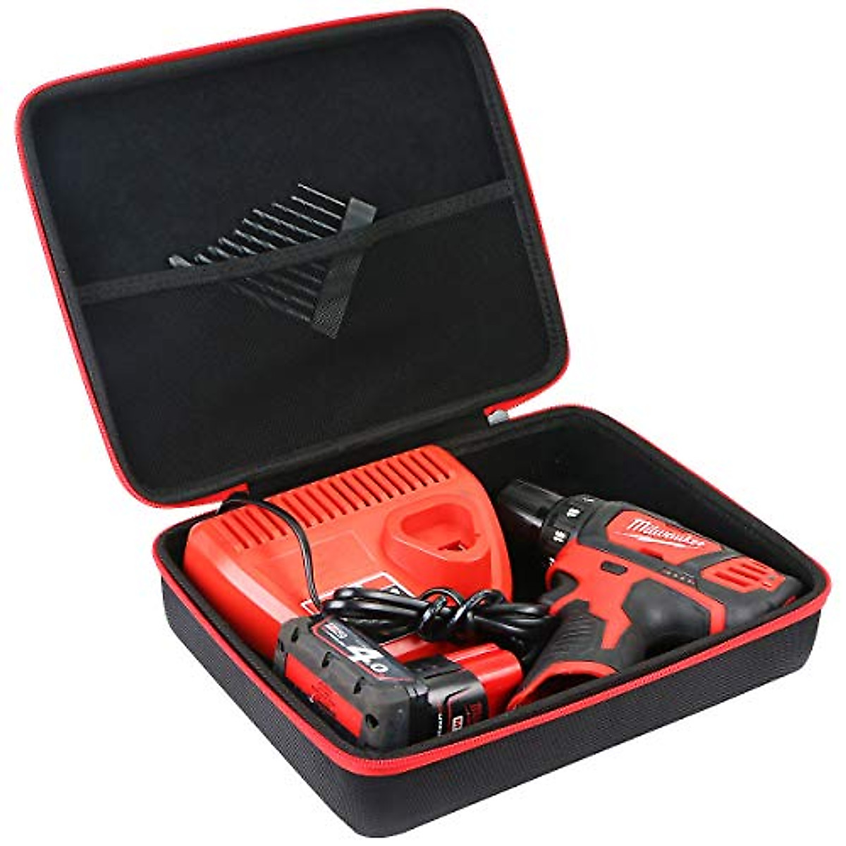 Aenllosi Hard Carrying Case Replacement for Milwaukee Electric Tools MLW2504-20/2407-20 M12 Hammer Drill