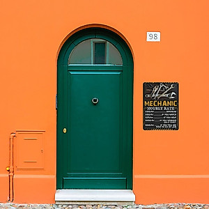 Mechanic Hourly Rate Tin Sign Metal Plaque Art Hanging Iron Painting Retro Home Kitchen Garden Garage Wall Decor 40x30cm