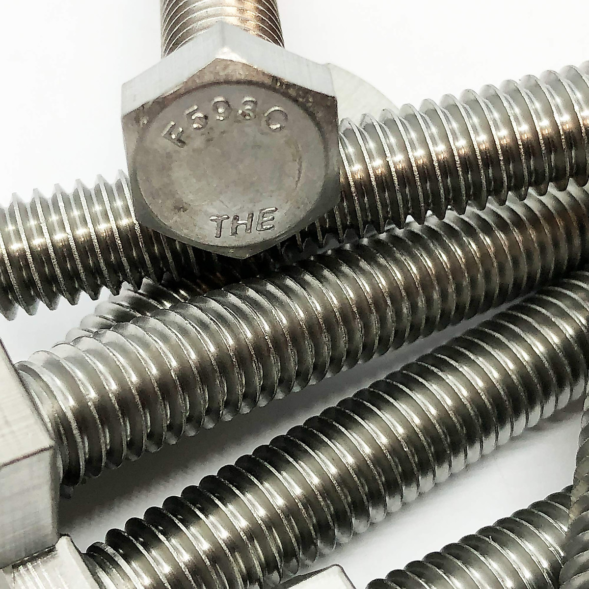 3/8" -16 x 5-304-STAINLESS Steel - 18-8 HEX Head Bolt - 304 Grade. Rust Resistant General Purpose (25)