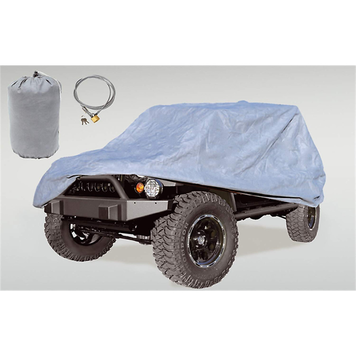Rugged Ridge 13321.73 Car Cover Kit, Full; 81-86 Jeep CJ8/04-18 LJ/07-18 JK