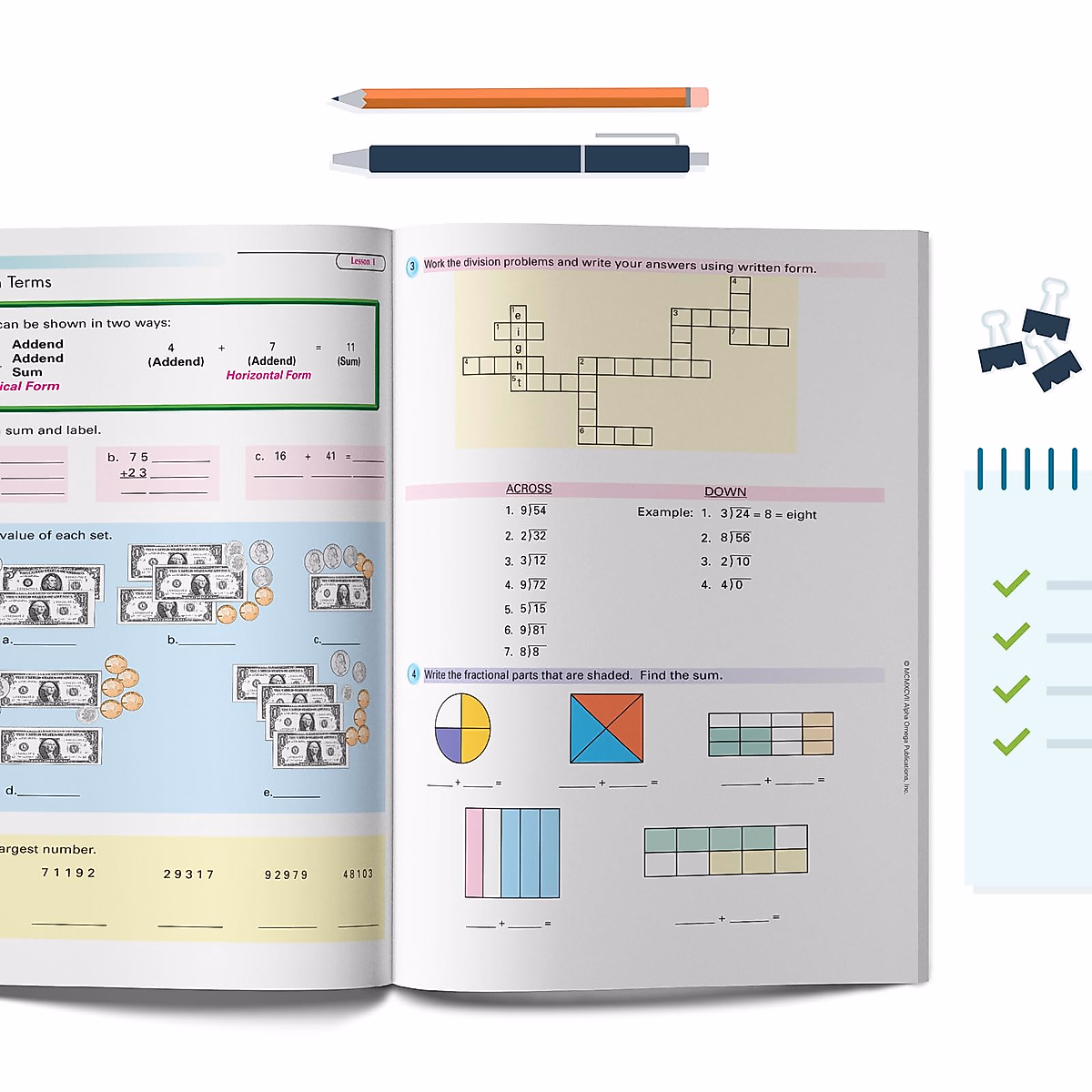 Horizons 4th Grade Math Student Book 1 (Lifepac)