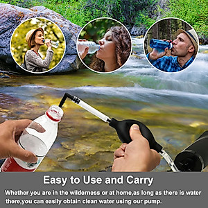 Water Filter Replacement & Primer Hand-Powered Filter Primer Pump For Activated Carbon Water Filter Pack of 2, Compatible with Berkey Big, Light, Imperial, Travel Series