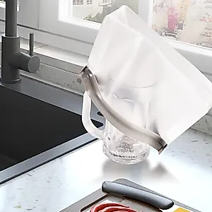 Cozihom Reusable Storage Bags, Stand Up Ziplock Bags, Reusable Sandwich Bags, Freezer Lunch Bags, Leakproof, BPA Free, 4 Large bags, 4 Middle bags