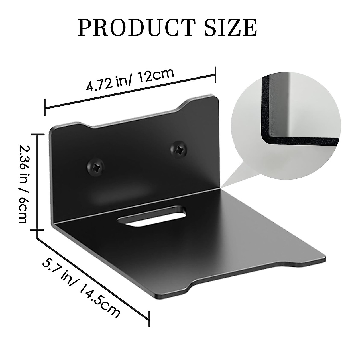 Invisible Floating Bookshelves Wall Mounted, Heavy-Duty Book Organizers, Metal Shelves Storage Book Organizers, Floating Book Shelf Wall Ledge Shelves for Home Office Classroom Library 4-Pack Large