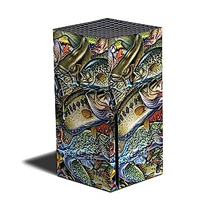 MIGHTY SKINS Skin Compatible with Xbox Series X - Action Fish Puzzle | Protective, Durable, and Unique Vinyl Decal wrap Cover | Easy to Apply and Change Styles | Made in The USA (MIXBSERX-Action Fish Puzzle)